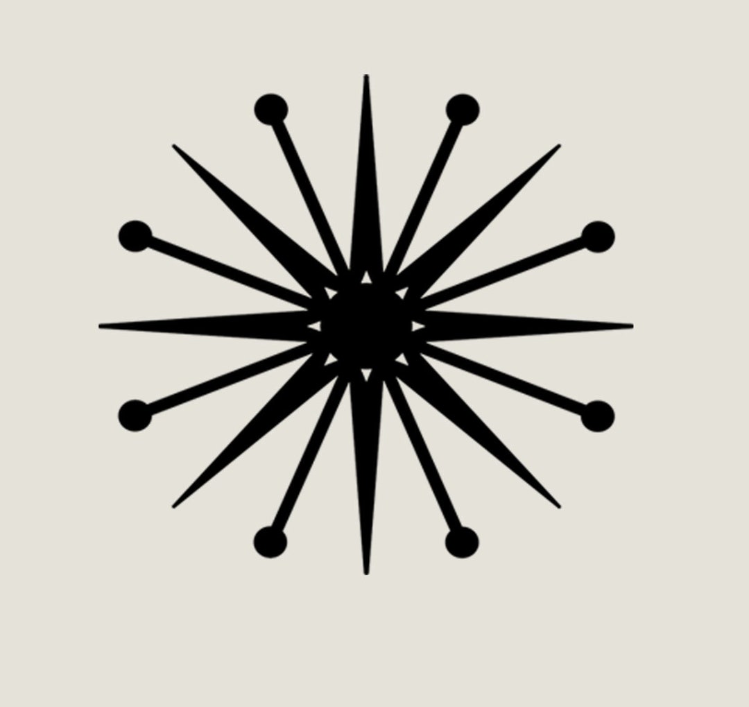 Mid-century Modern Starburst Wall Decor | MCM Accents | Vintage Star ...