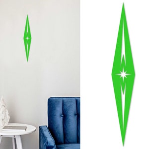 Diamond Shape Mid Century Modern Wall Decor - Etsy