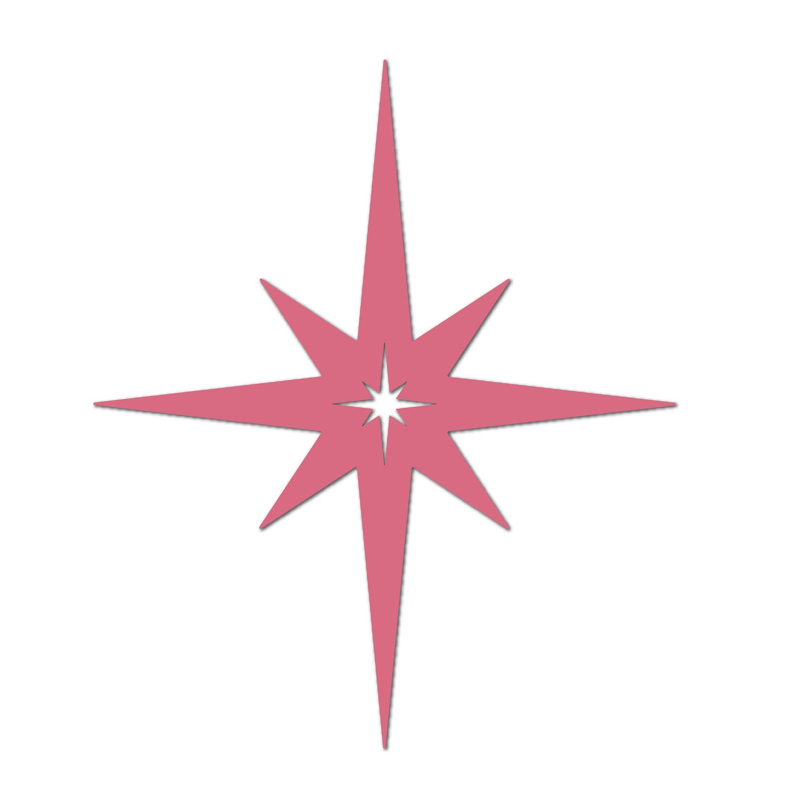 Mid-century Modern Starburst Small Accent | Mid Century Atomic Star ...
