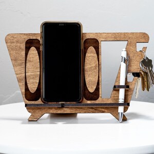 Phone Holder and Docking Station - Mid Century Modern Style | MCM Phone ...
