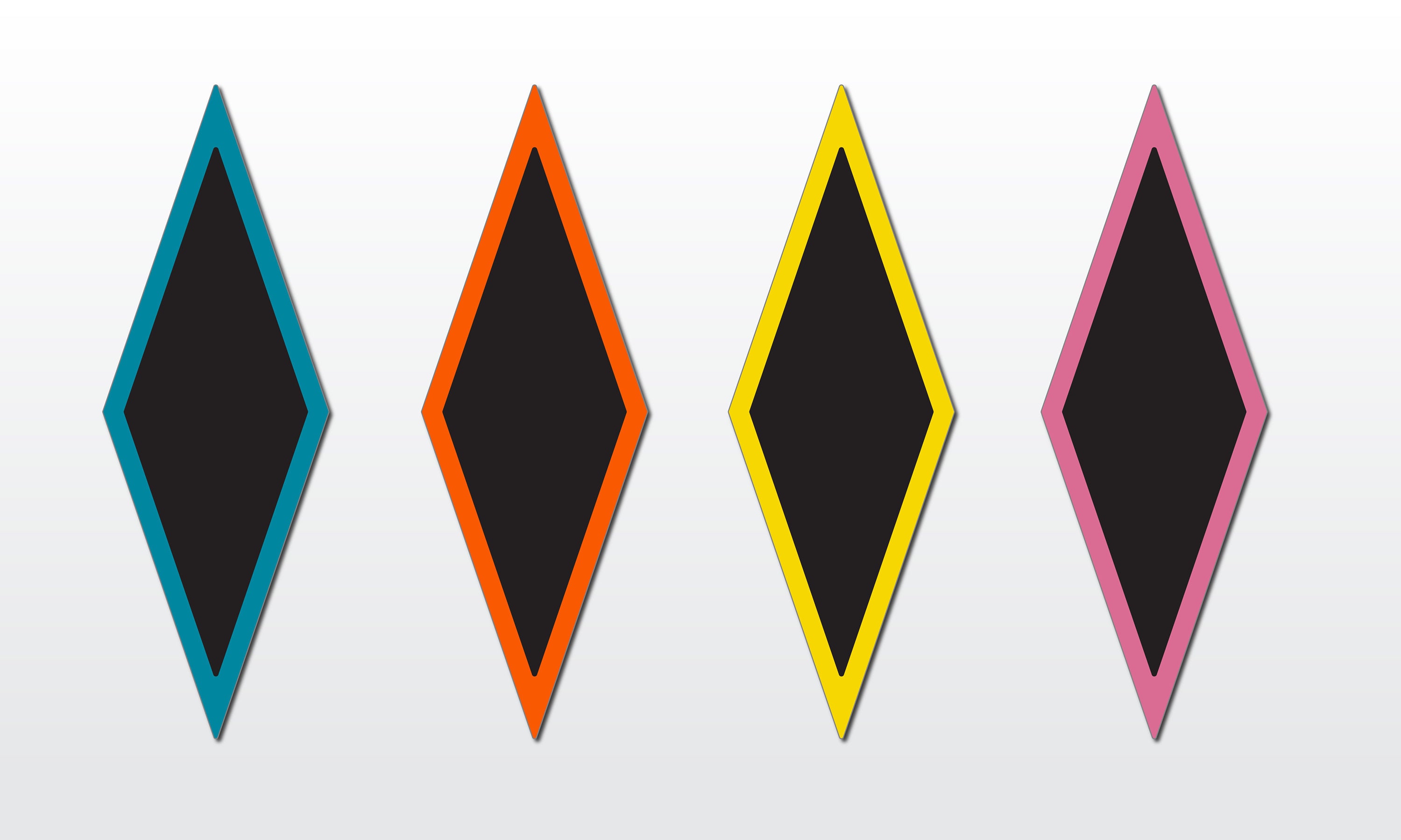 Diamond Shape Wall Accent Mid Century Modern Style Home - Etsy