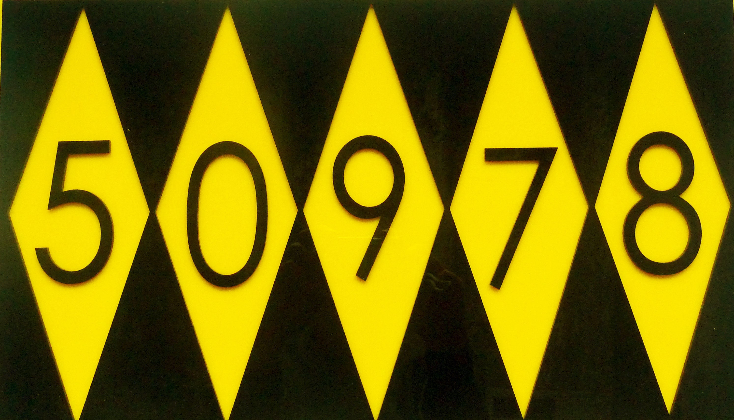 Mid Century Modern House Number Sign Custom Address Sign - Etsy