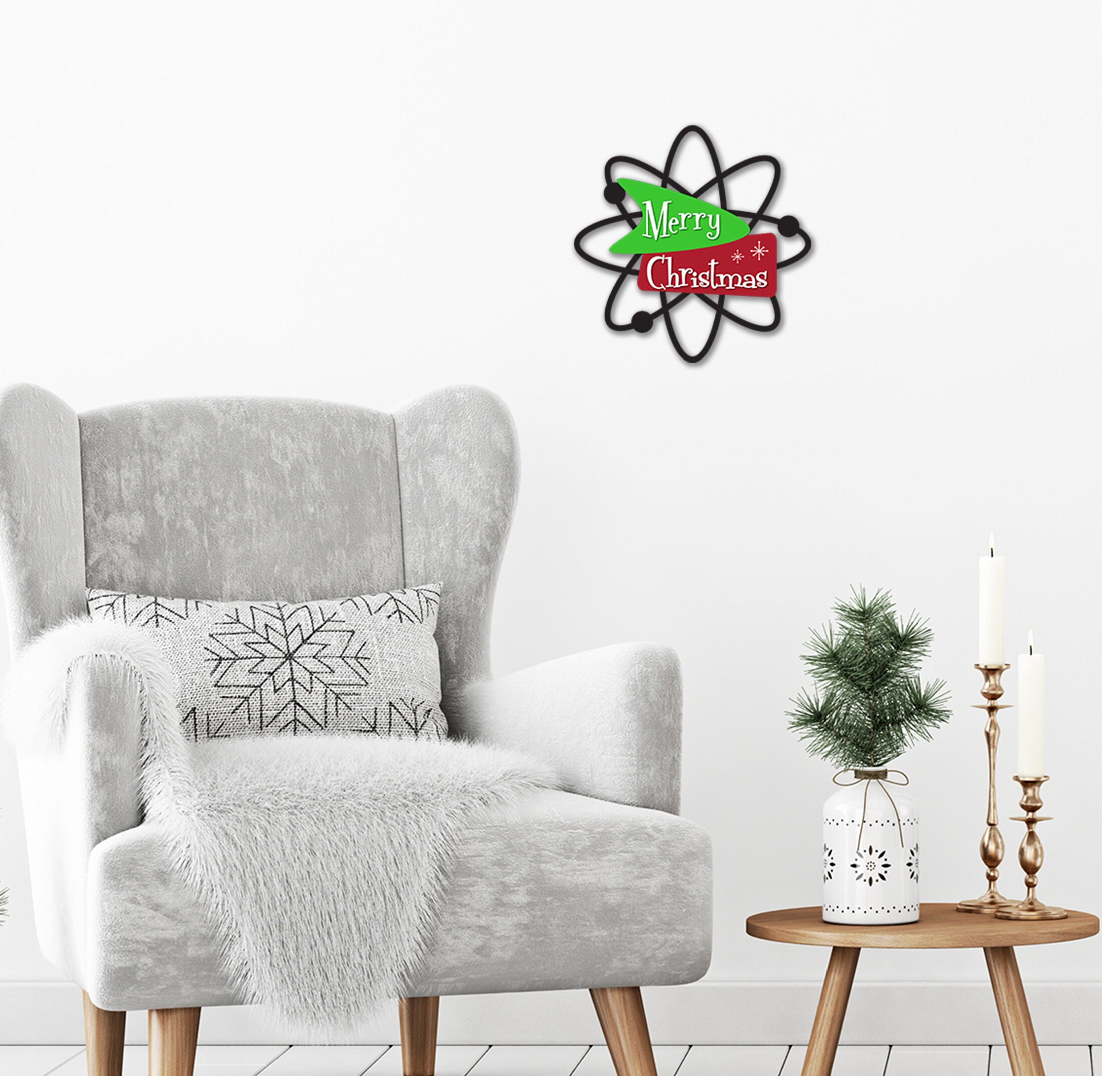 Vintage Christmas Sign | Atomic Mid Century Modern Holiday Decor ...