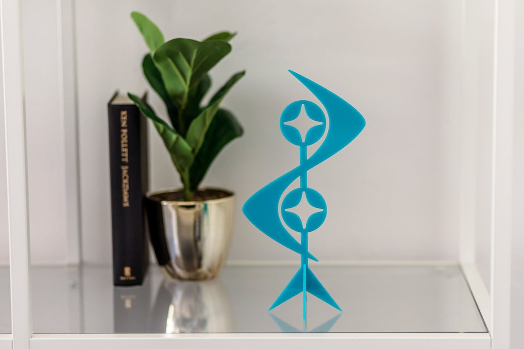 Atomic Mid Century Modern Table Decor | Atomic Stars Accent Sculpture ...