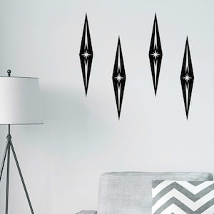 Diamond Shape Mid Century Modern Wall Decor - Etsy