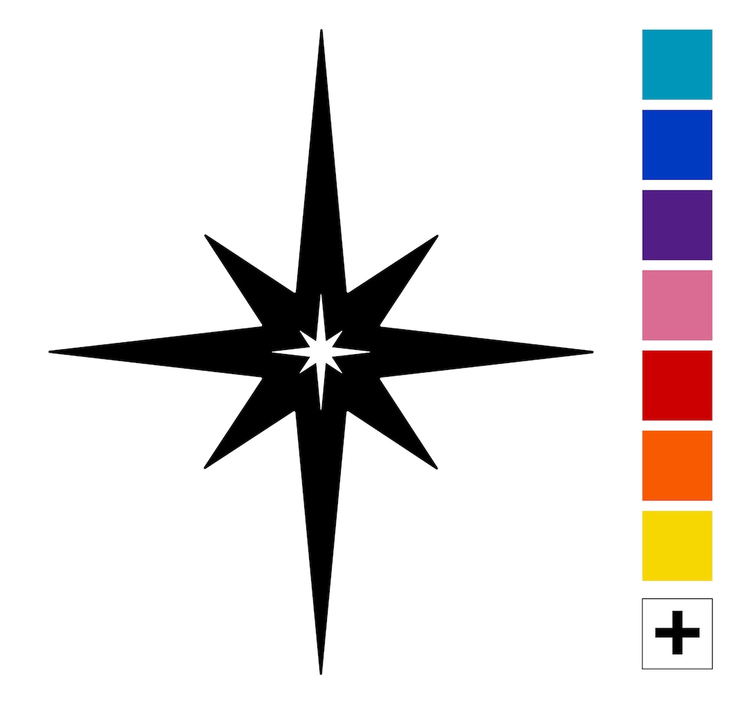 Mid-century Modern Starburst Small Accent | Mid Century Atomic Star ...