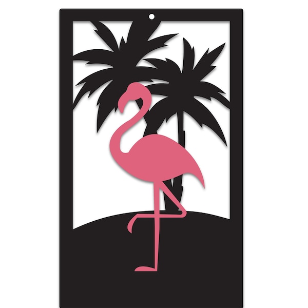 Mid Century Modern Flamingo Art - Etsy