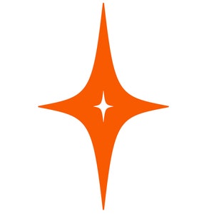 Mid-century Modern 4 Point Star Small Accent | Mid Century Atomic ...