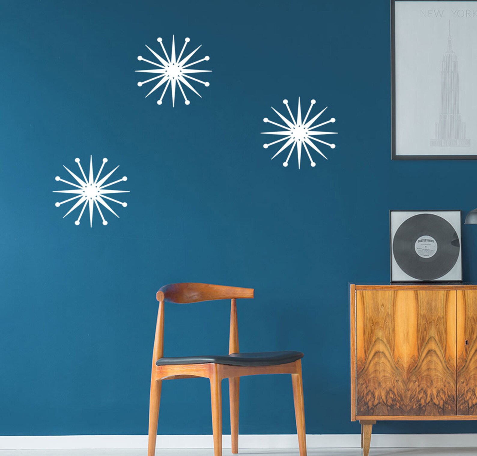 Mid-century Modern Starburst Wall Decor | MCM Accents | Vintage Star ...