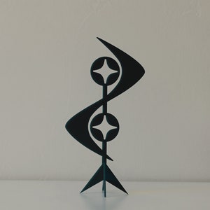 Atomic Mid Century Modern Table Decor | Atomic Stars Accent Sculpture ...