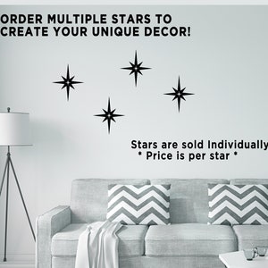 Mid-century Modern Starburst Small Accent | Mid Century Atomic Star ...