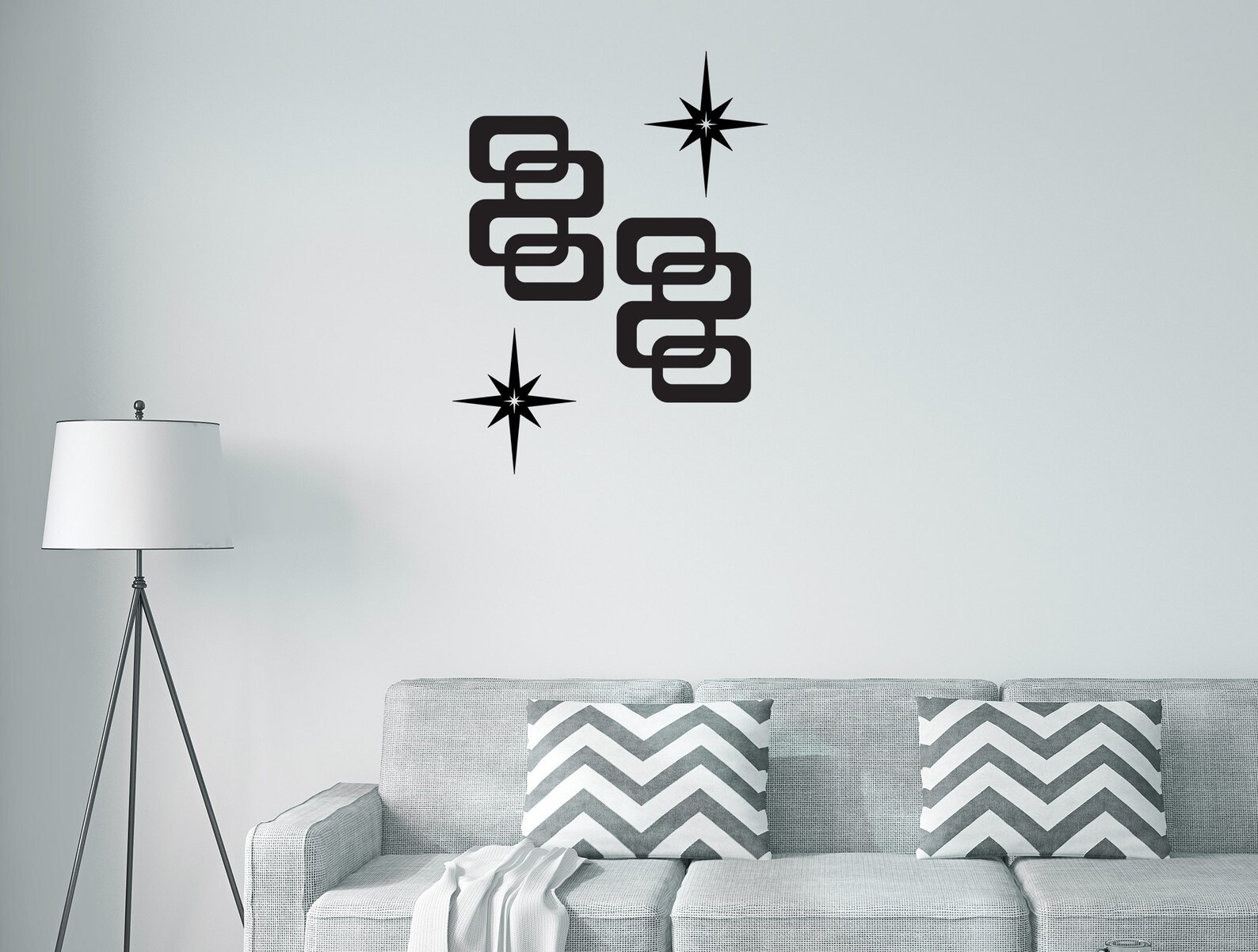 Atomic Art Decor 4 Piece Mid Century Modern Wall Decor Set - Etsy