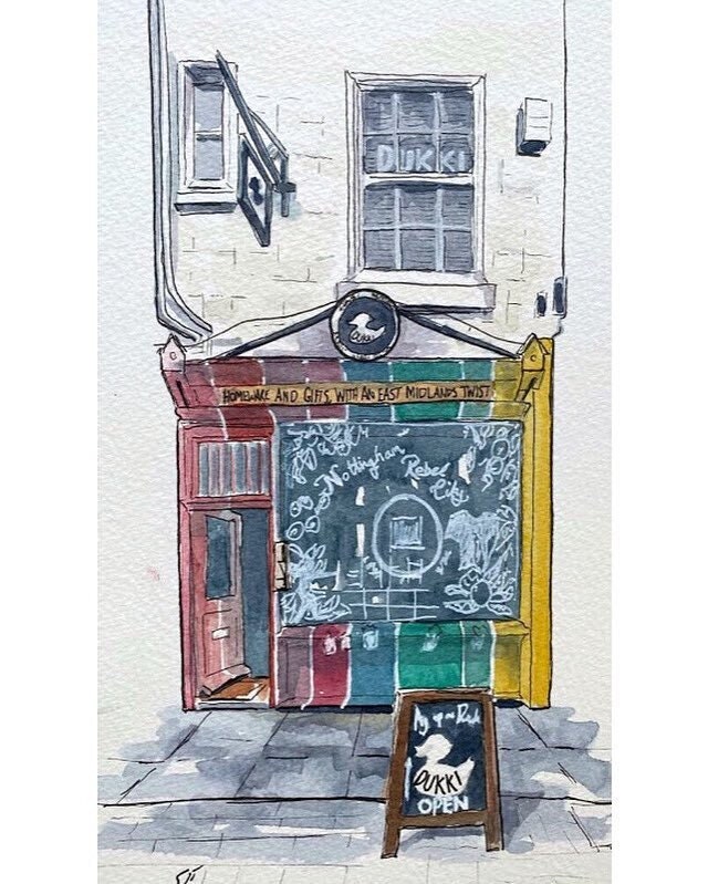 Original Custom Shop Portrait // Watercolour Shop Portrait // - Etsy