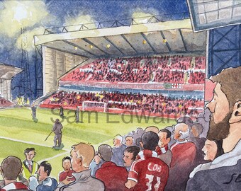 Nottingham Forest FC City Ground Art Print Poster Picture - Etsy UK
