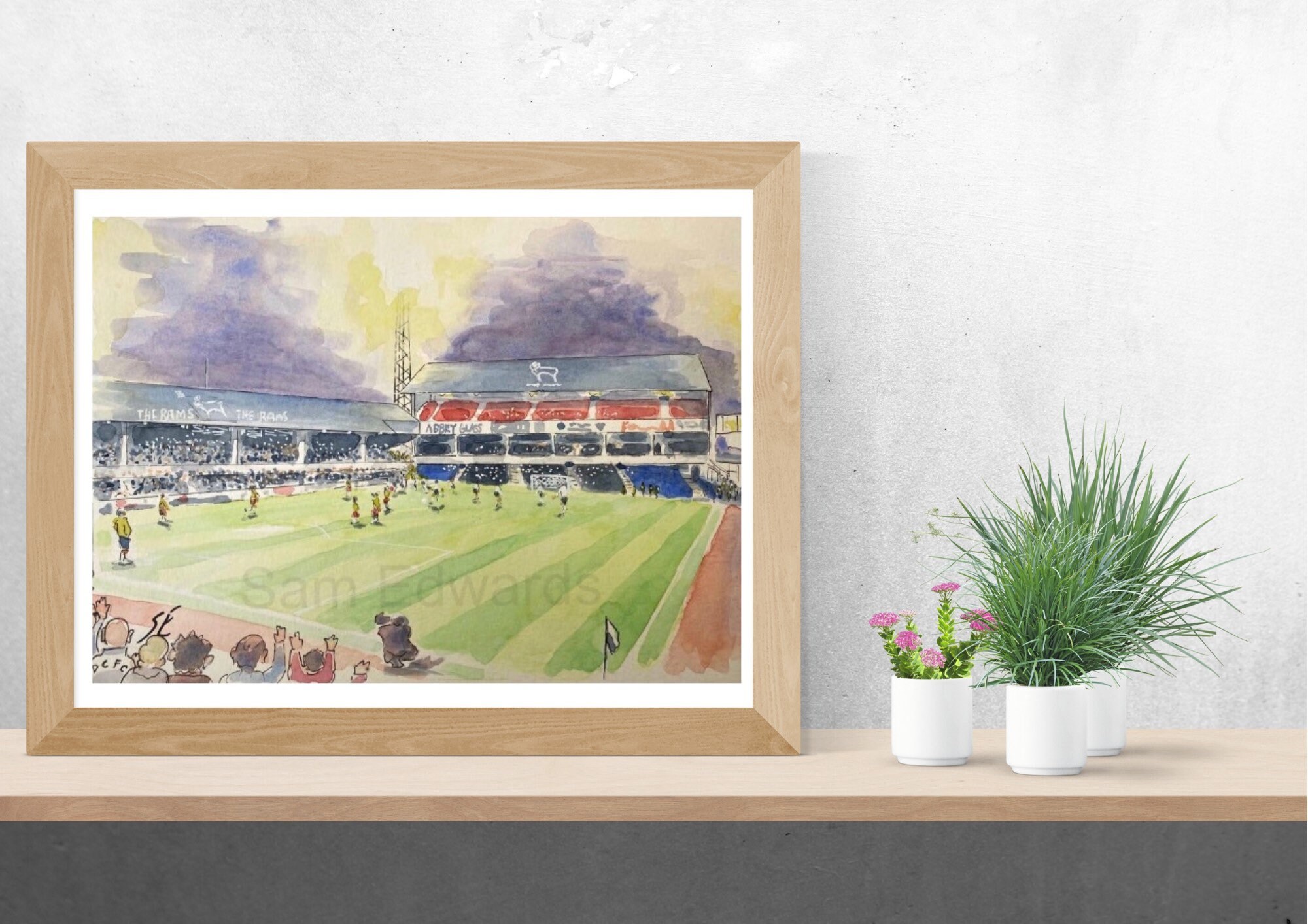 The Baseball Ground, Derby County FC Art Print - Etsy