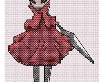 Hornet Hollow Knight Cross Stitch Pattern - Etsy