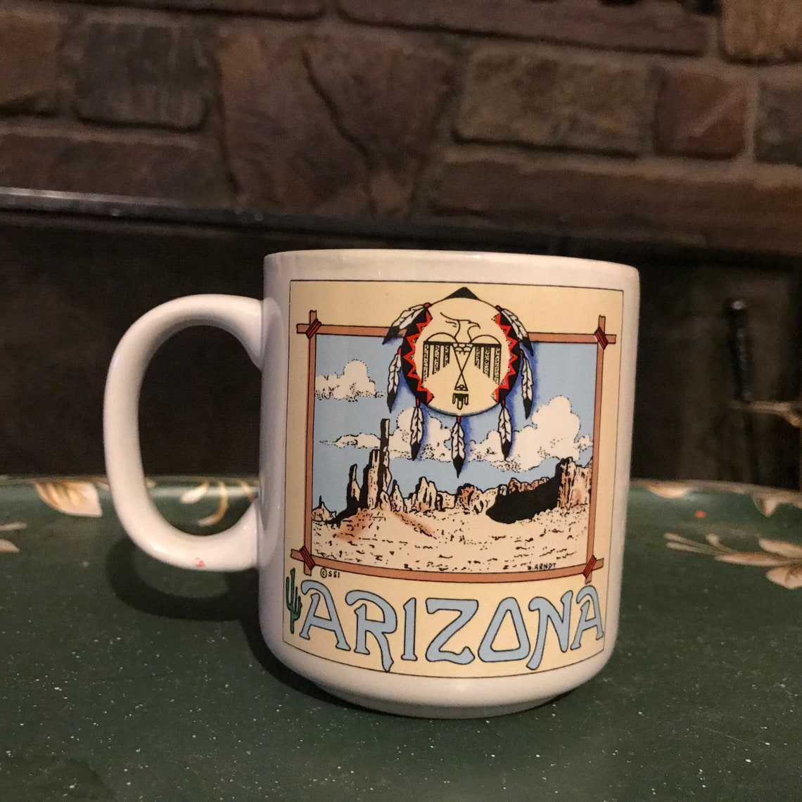 Vintage Retro Arizona State Souvenir Coffee Mug - Etsy Singapore