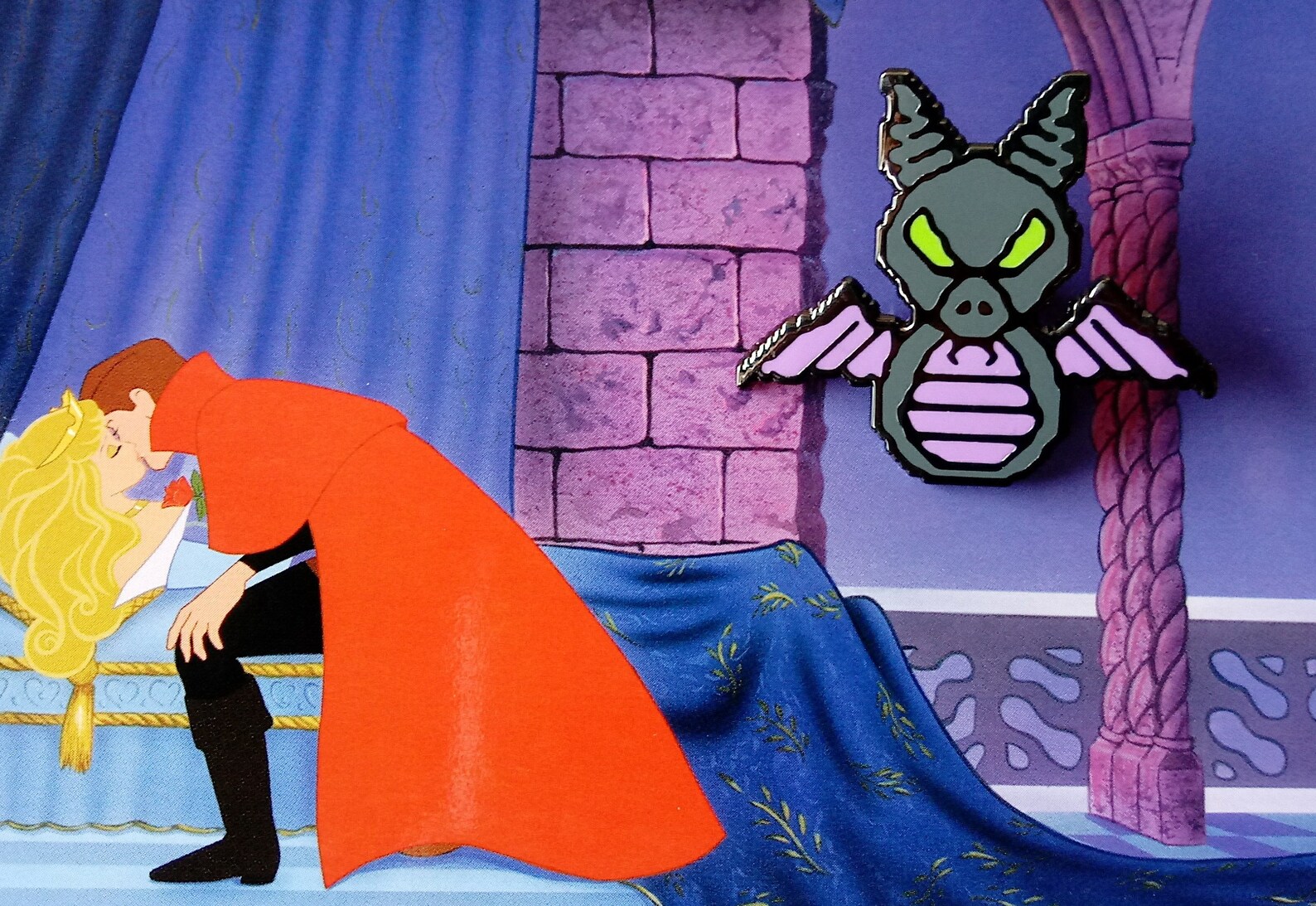 Pixel Malificent Dragon Disney Fantasy Pin - Etsy