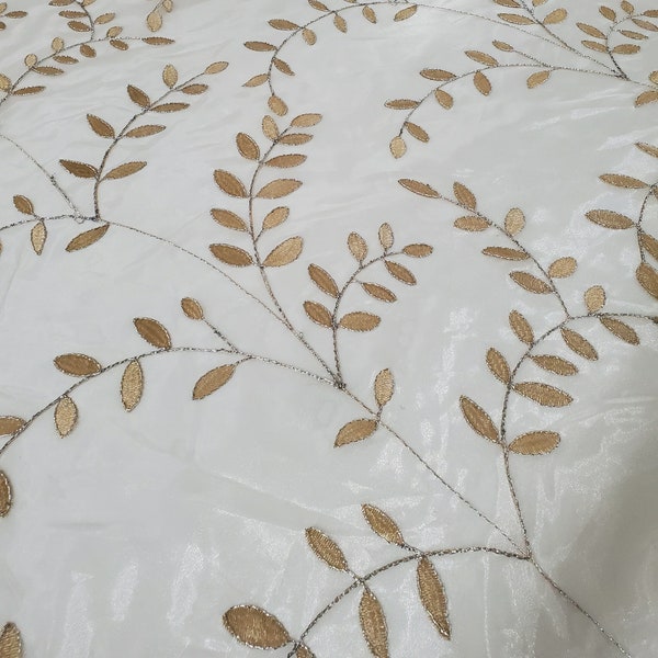 Embroidered Sheer Fabric - Etsy