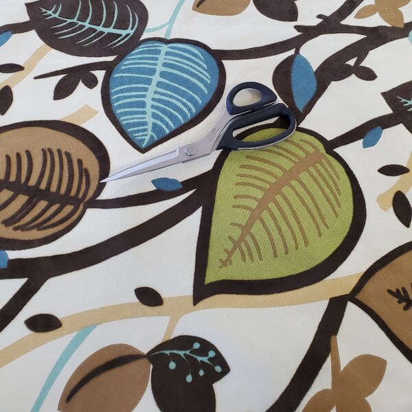 Upholstery Leaf Print Fabric - Etsy