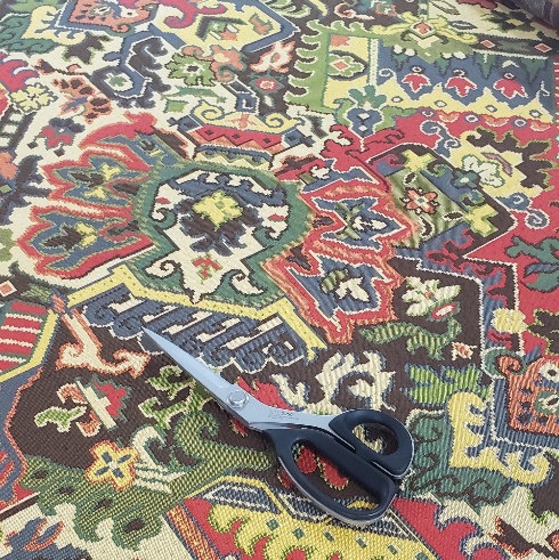 Wild With Color and Pattern in This Woven Polyester Pattern in | Etsy