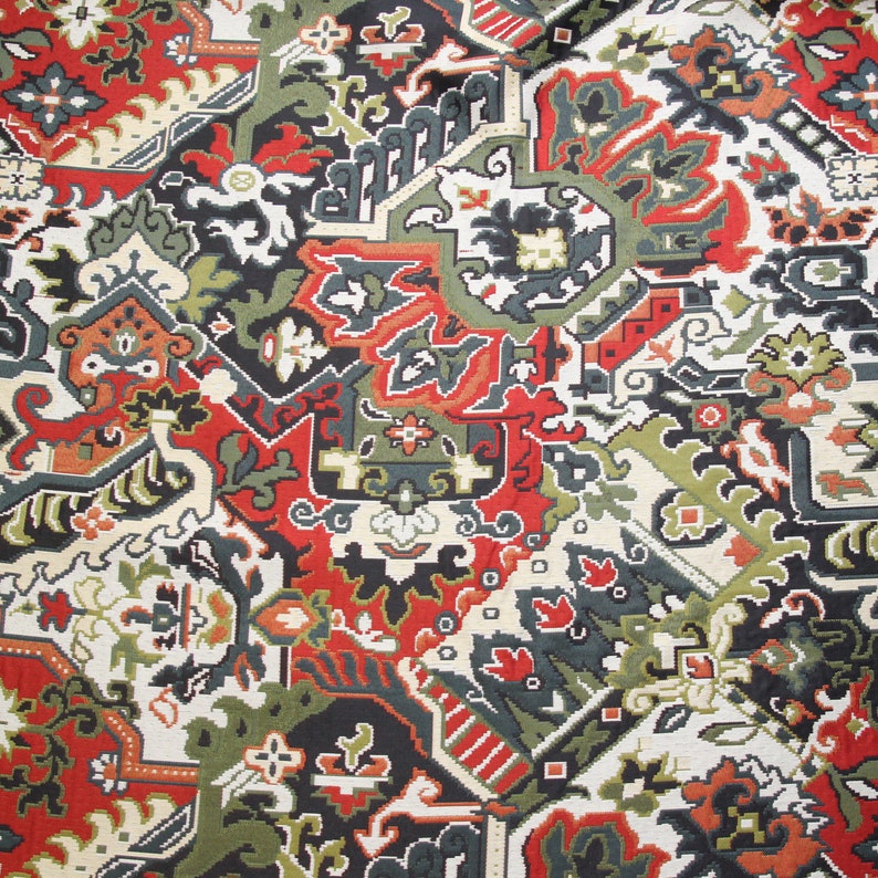 Wild With Color and Pattern in This Woven Polyester Pattern in Red ...