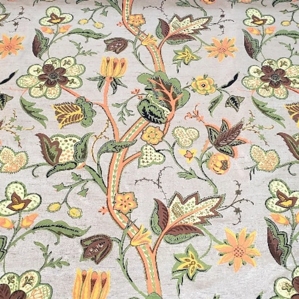 Jacobean Fabric - Etsy
