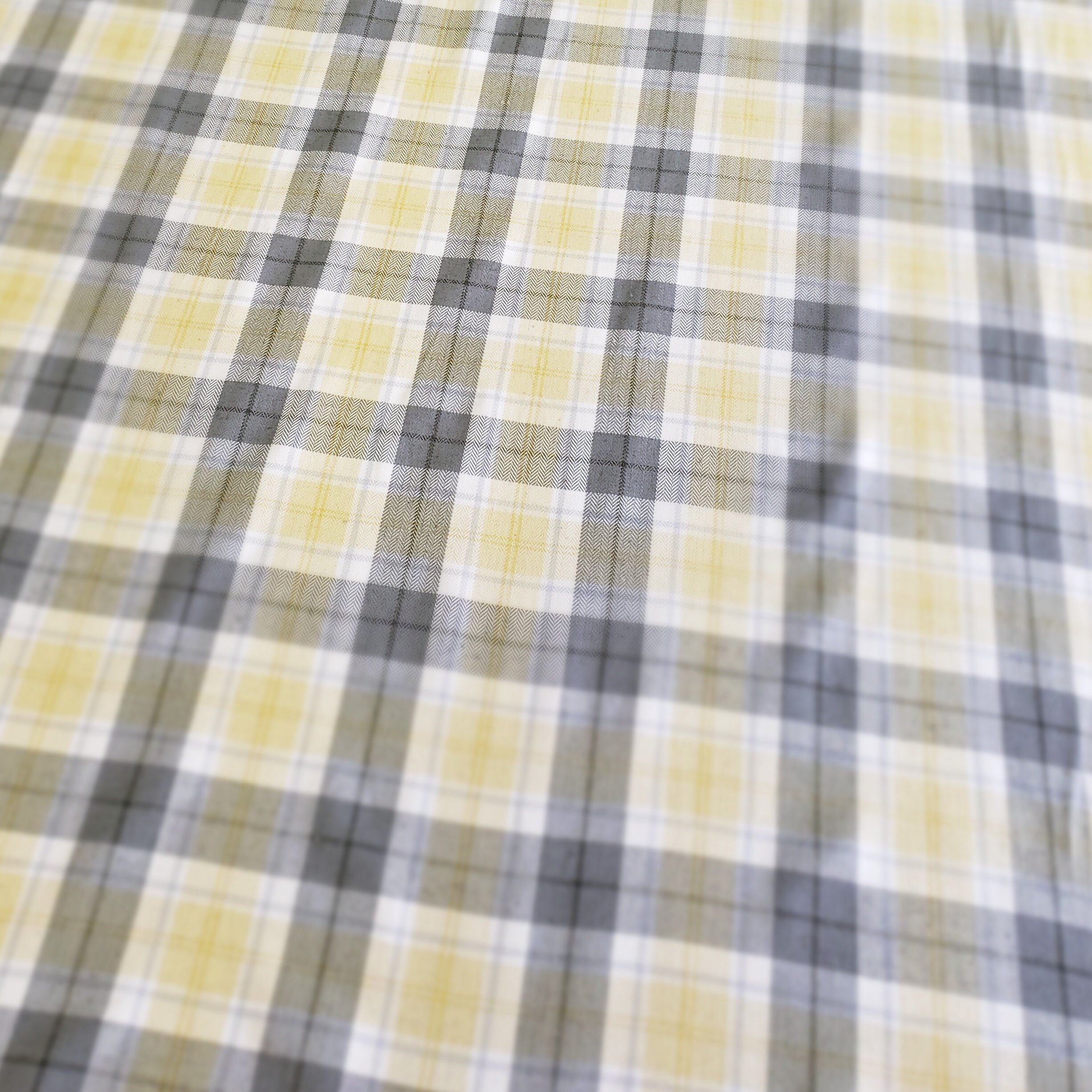 Fresh soft colored woven plaid in gray yellow & ivory | Etsy