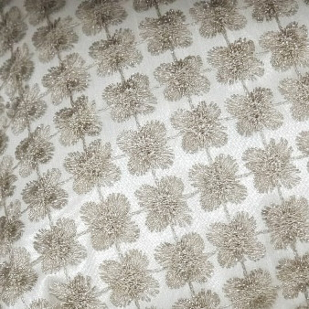 Dazzling Metallic Beige Sheer Overlay Fabric Yardage Great for Home ...