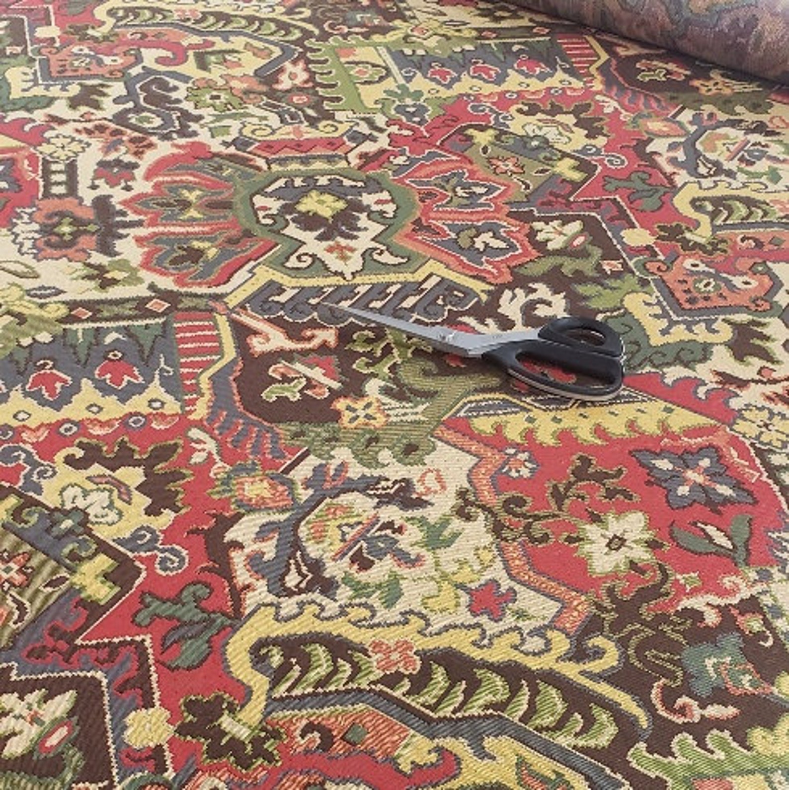 Wild With Color and Pattern in This Woven Polyester Pattern in Red ...