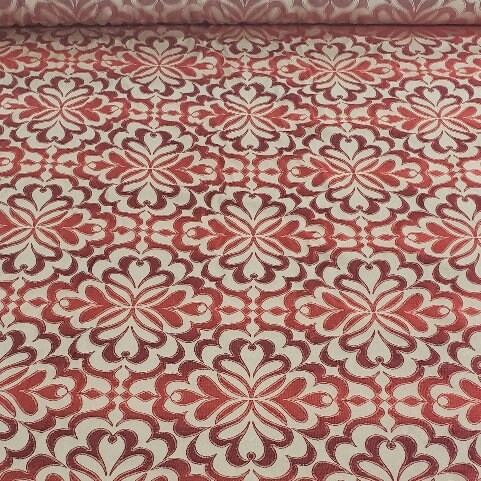 Regal Woven Design in Multi Shades of Red With a Tan - Etsy