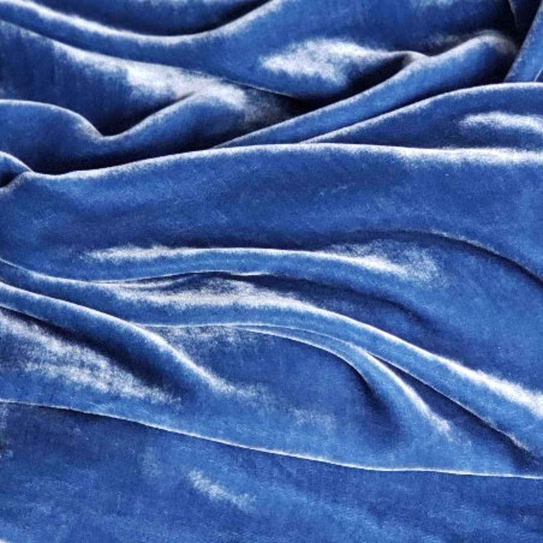 Ultra Luxurious Soft Vintage Velvet in Cobalt Blue Perfect for a Rich ...
