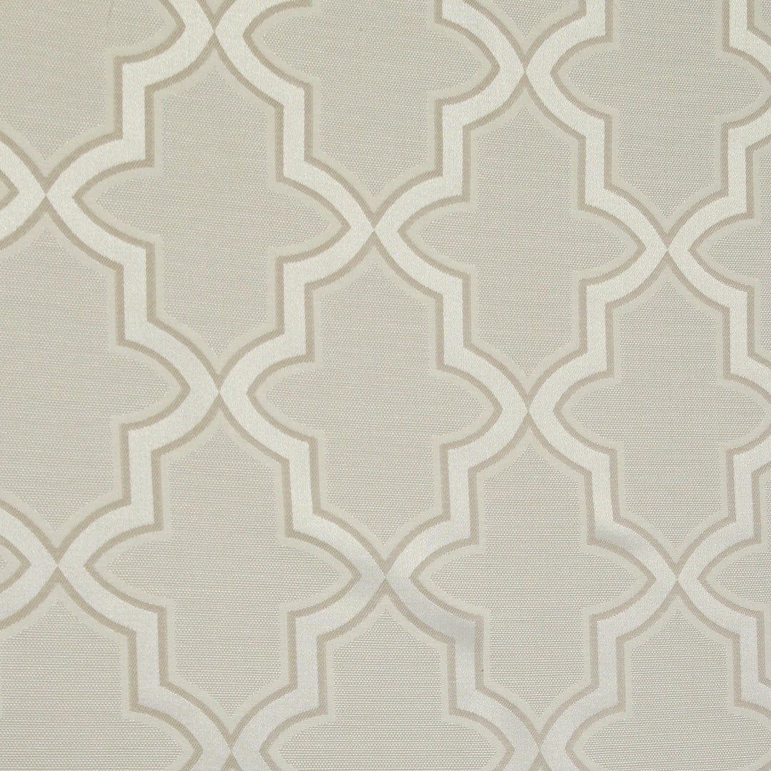 Classical Woven Pattern in Ivory & White, Perfect for Drapery, Weddings ...