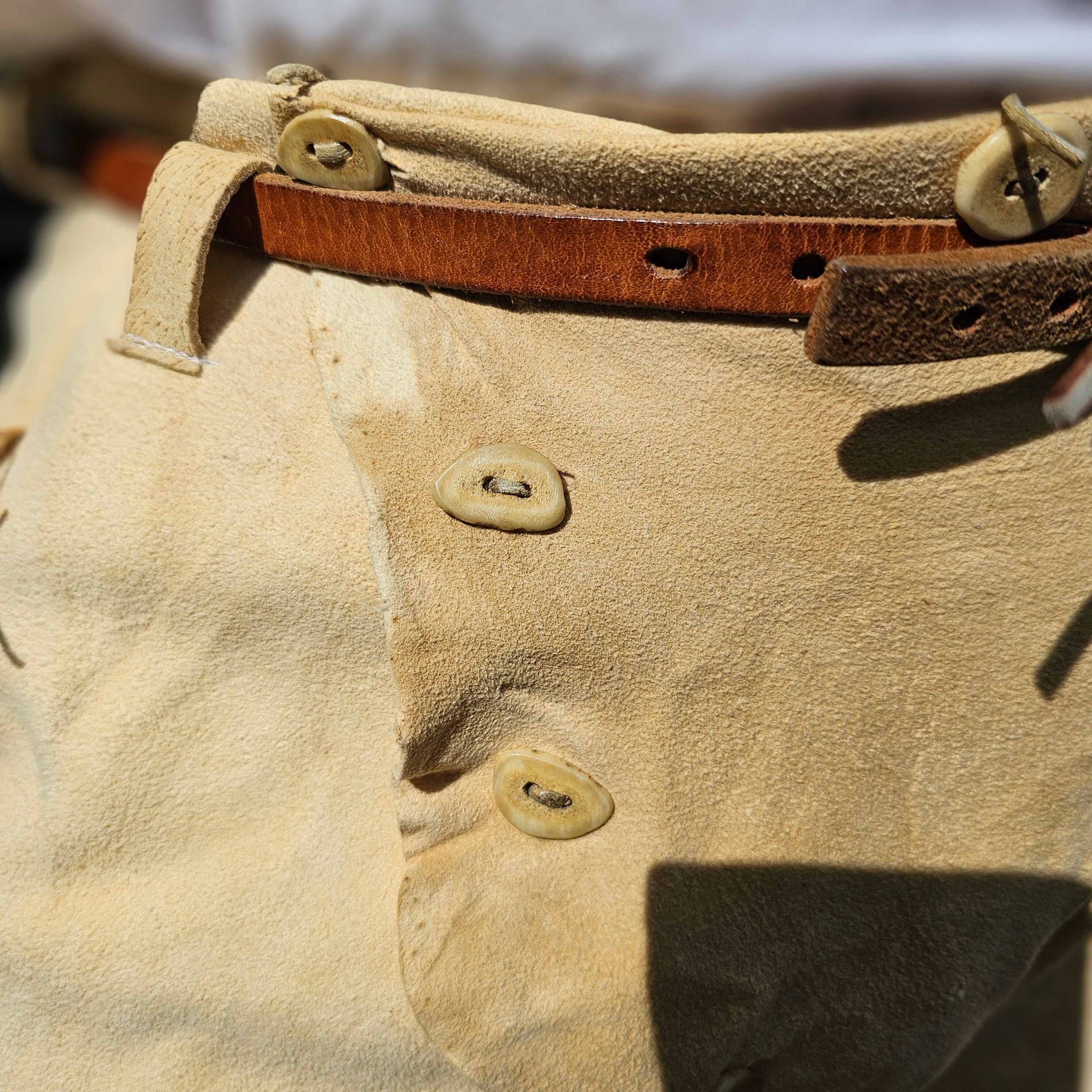 Rare One-of-a-kind Handmade Authentic Buckskin Pants With Fringe ...