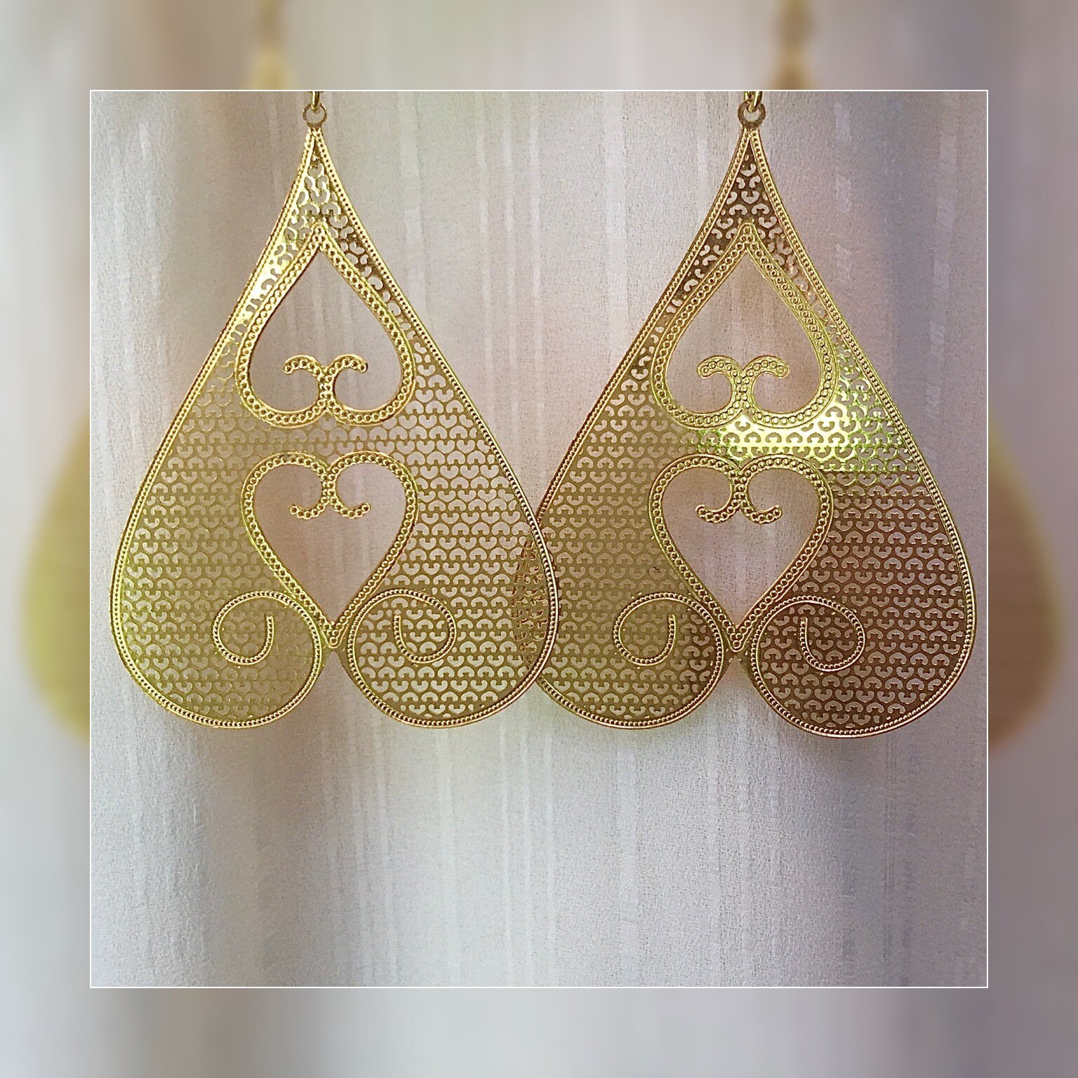 Pendientes de filigrana joyería de filigrana pendientes de | Etsy