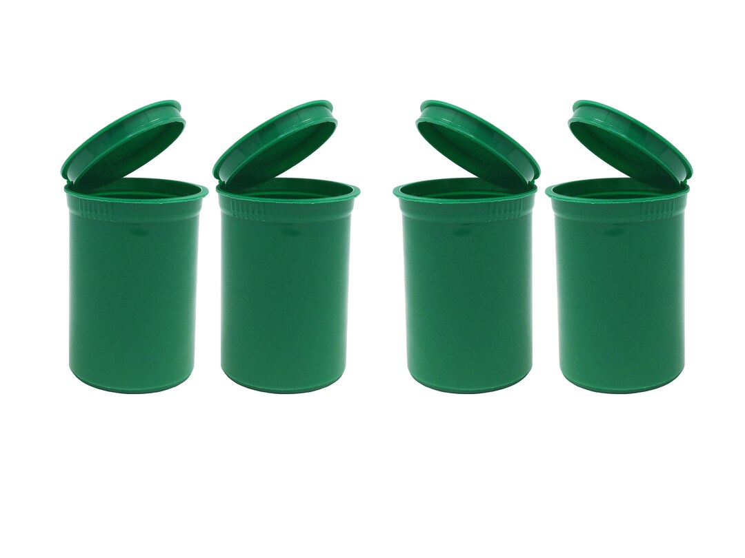 30 Dram Opaque One Piece Plastic Pop Top Stash Jar Travel Smoking ...
