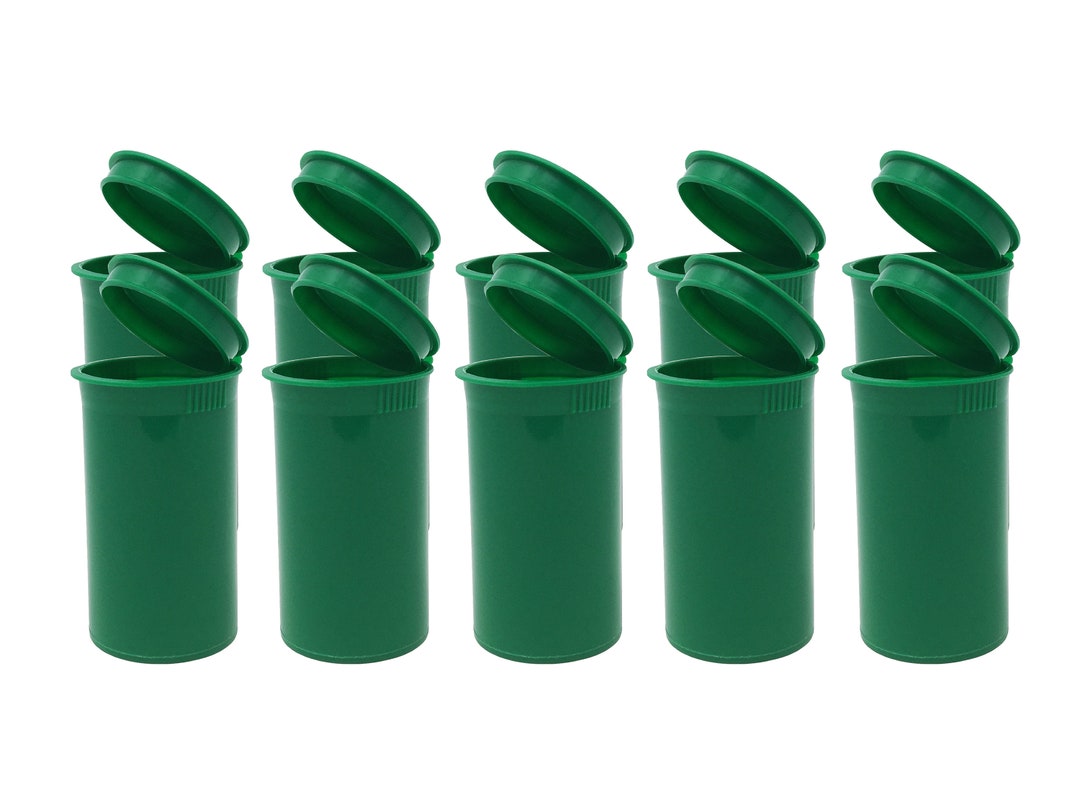 10 Pack 19 Dram Opaque Squeeze Pop Top Child Resistant USA Made ...