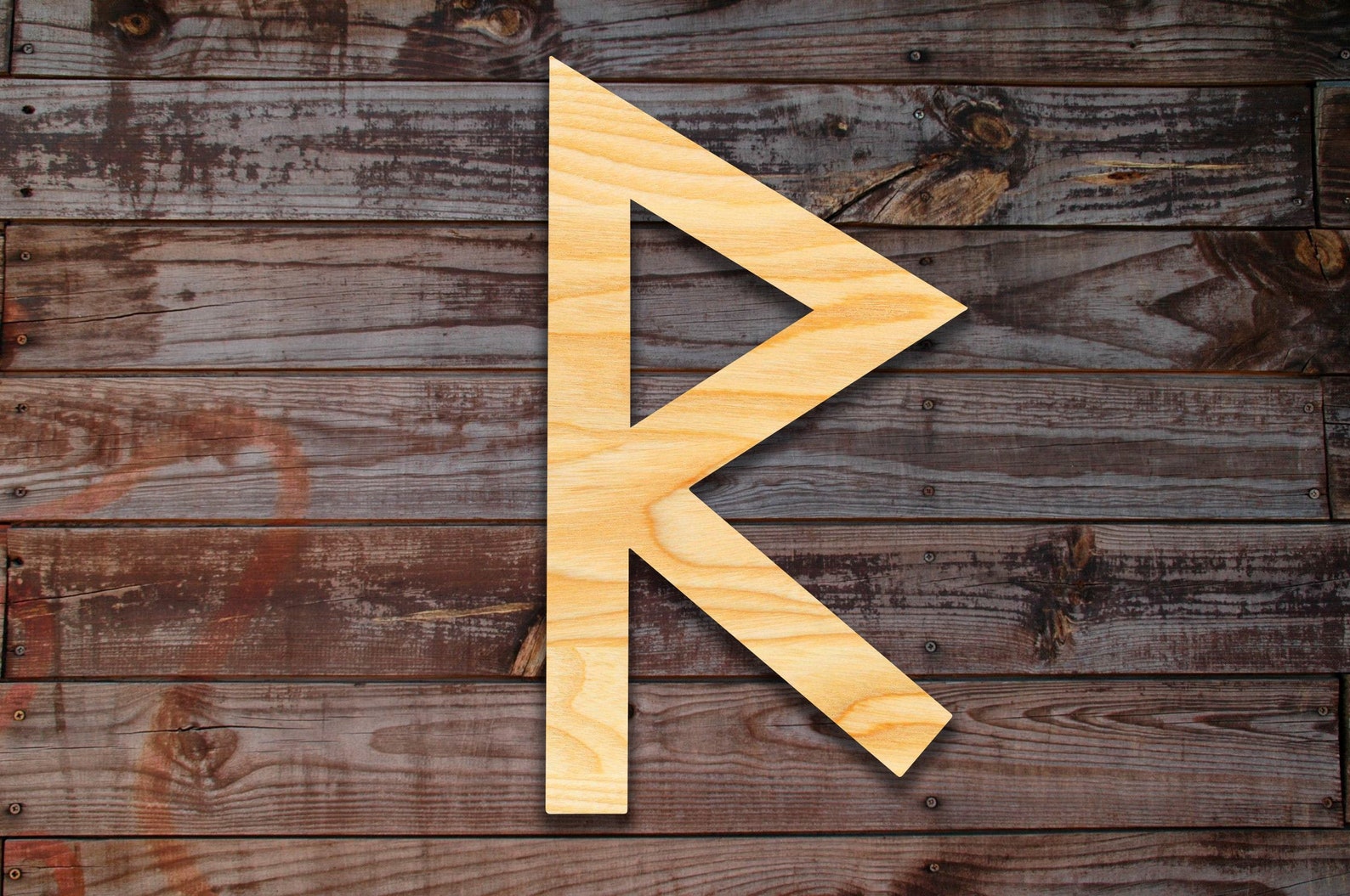 Raido Rune Wooden Wall Decor / Decoration Sign Symbol Logo | Etsy