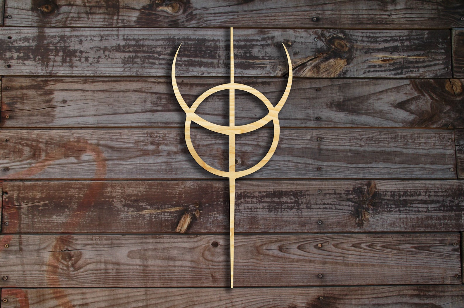 Clavicula Nox wooden wall decor / decoration sign symbol | Etsy