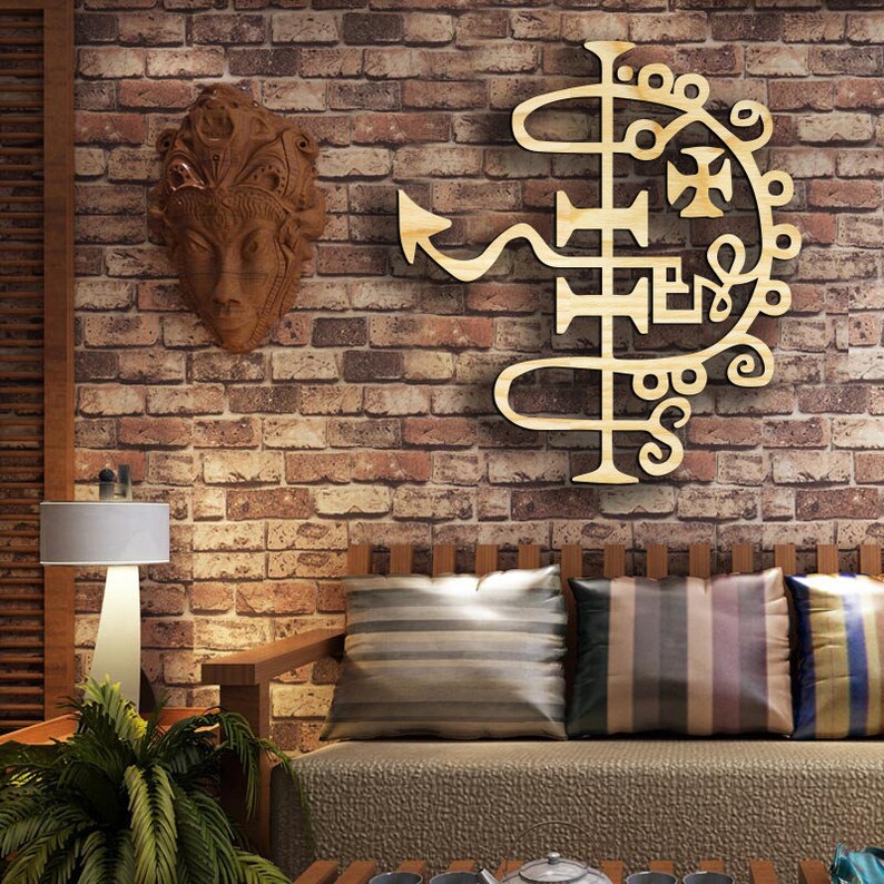 Asmodeus Sigil wooden wall decor / decoration sign symbol | Etsy