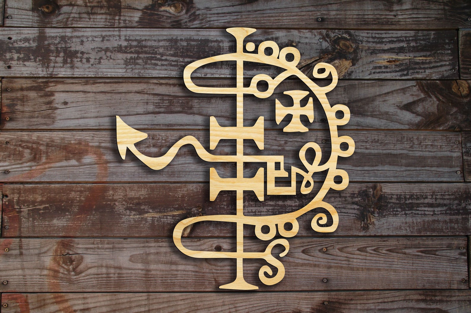 Asmodeus Sigil wooden wall decor / decoration sign symbol | Etsy