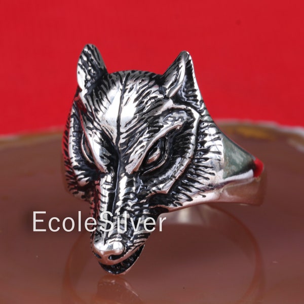 Wolf Ring Men - Etsy