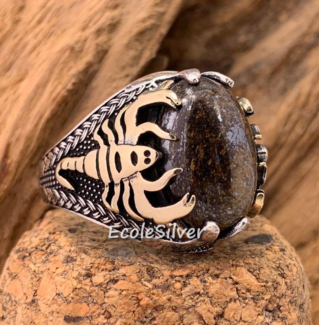 Handmade Sterling Silver 925 Ringbronzite Gemstone - Etsy