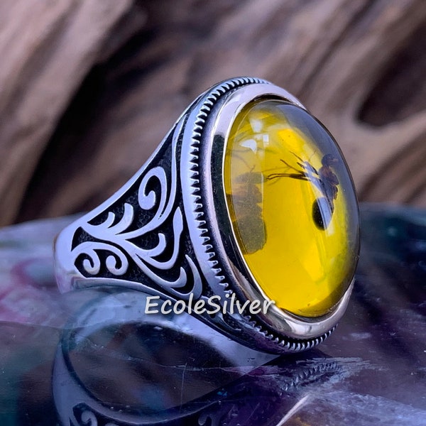 Amber With Insect - Etsy