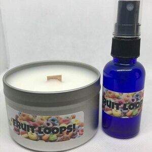 Fruit Loops Candle & Spray Set - Etsy
