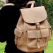 Womens Leather Backpack Beige Backpack Leather Backpack - Etsy