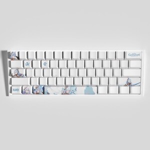 Genshin Impact Shenhe Keycaps OEM Profile Gaming Anime Custom - Etsy