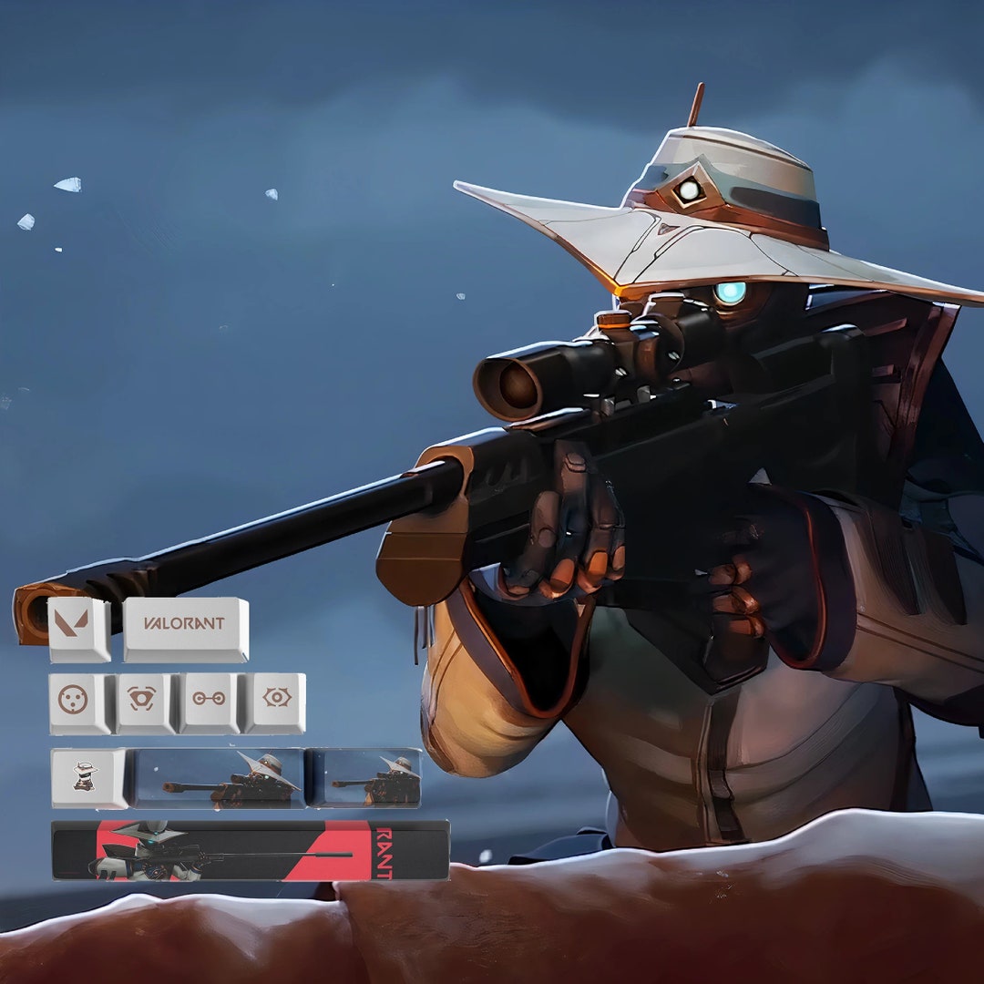 Valorant Cypher Keycaps OEM Profile Gaming Anime Custom - Etsy