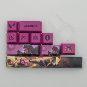 Valorant Reyna Keycaps OEM Profile Gaming Anime Custom - Etsy