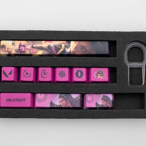 Valorant Reyna Keycaps OEM Profile Gaming Anime Custom - Etsy